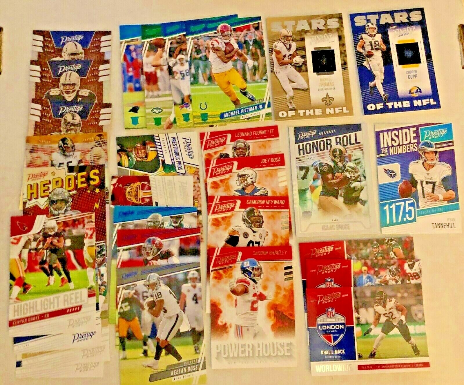 2020 Panini Prestige NFL insert cards Xtra Points Green Blue You Pick ...