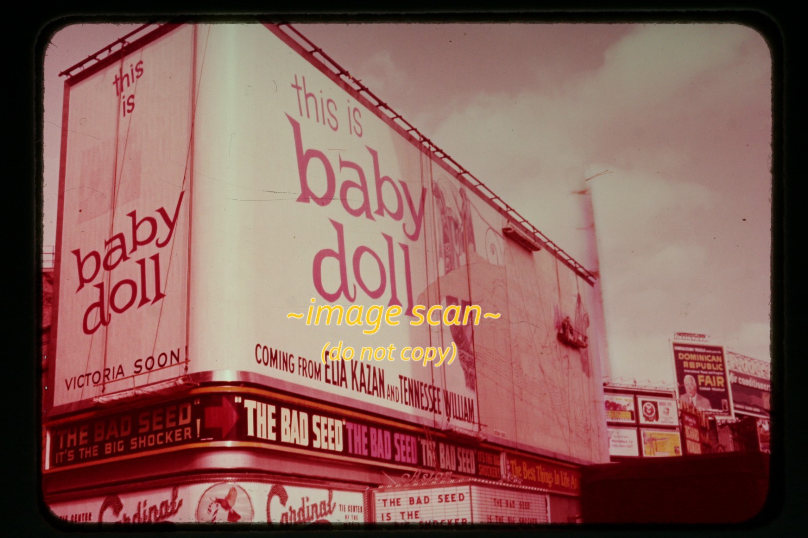 1950's Billboard Sign being changed Manhattan, New York City, Original ...