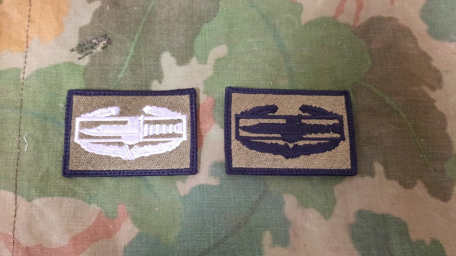 Military Combat Action Badge Hat Patch Contractor 3x2 Inch Silver ...