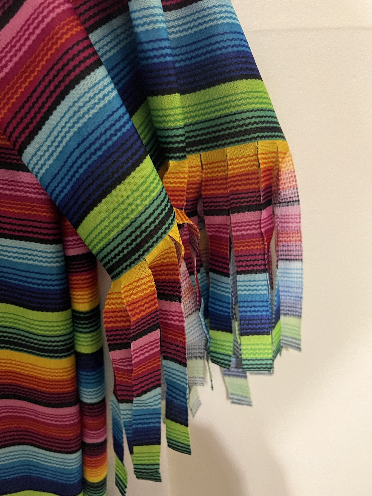 Mexican Adult Colorful Poncho Costume -Rubies- Preown… - Gem