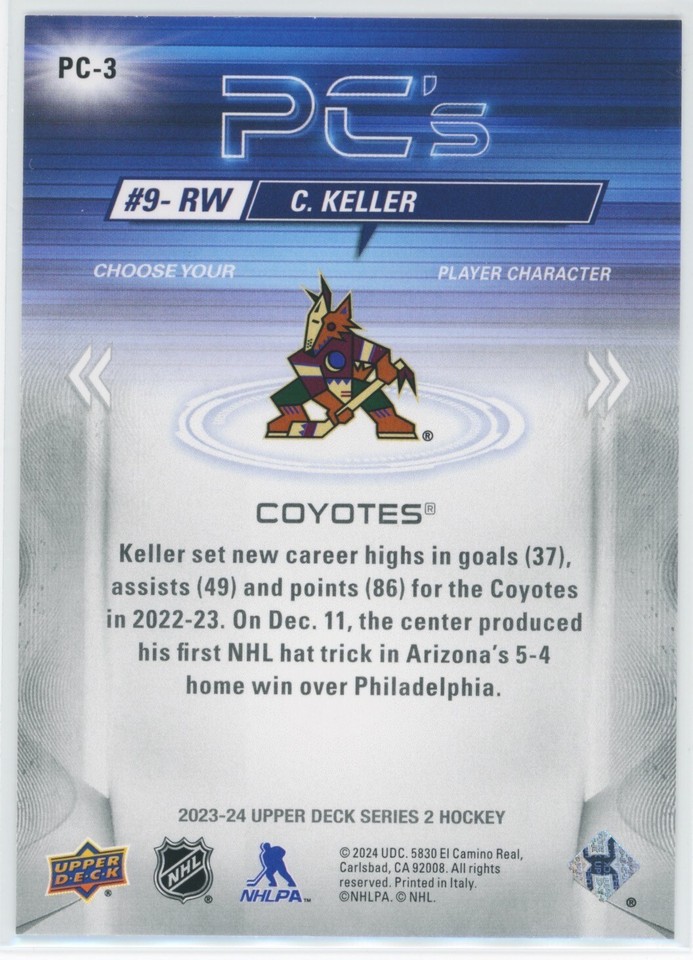 CLAYTON KELLER 2023-24 UD SPARKLE PC'S #PC-3 SP | eBay