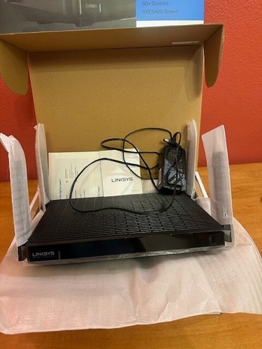 Linksys Hydra Pro 6E MR75WH AXE6600 Tri-Band WIreless Router - Black ...