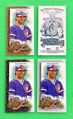 2022 ALLEN GINTER MINI . RYNE SANDBERG . GOLD , BLACK , A&G , Reg. CUBS ...