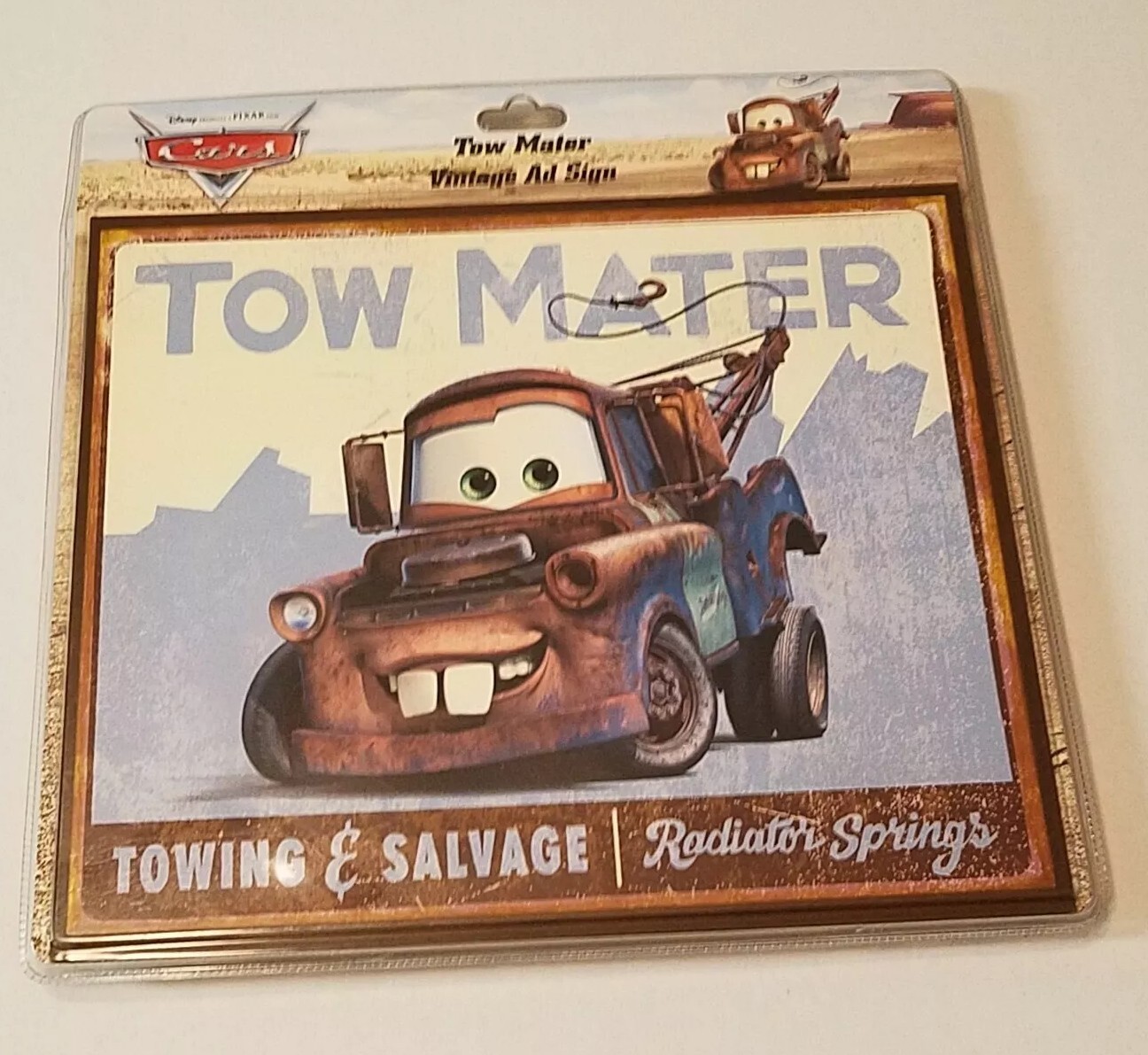 TOW MATER Disney Pixar Cars TOWING & SALVAGE Radiator Springs Vintage ...
