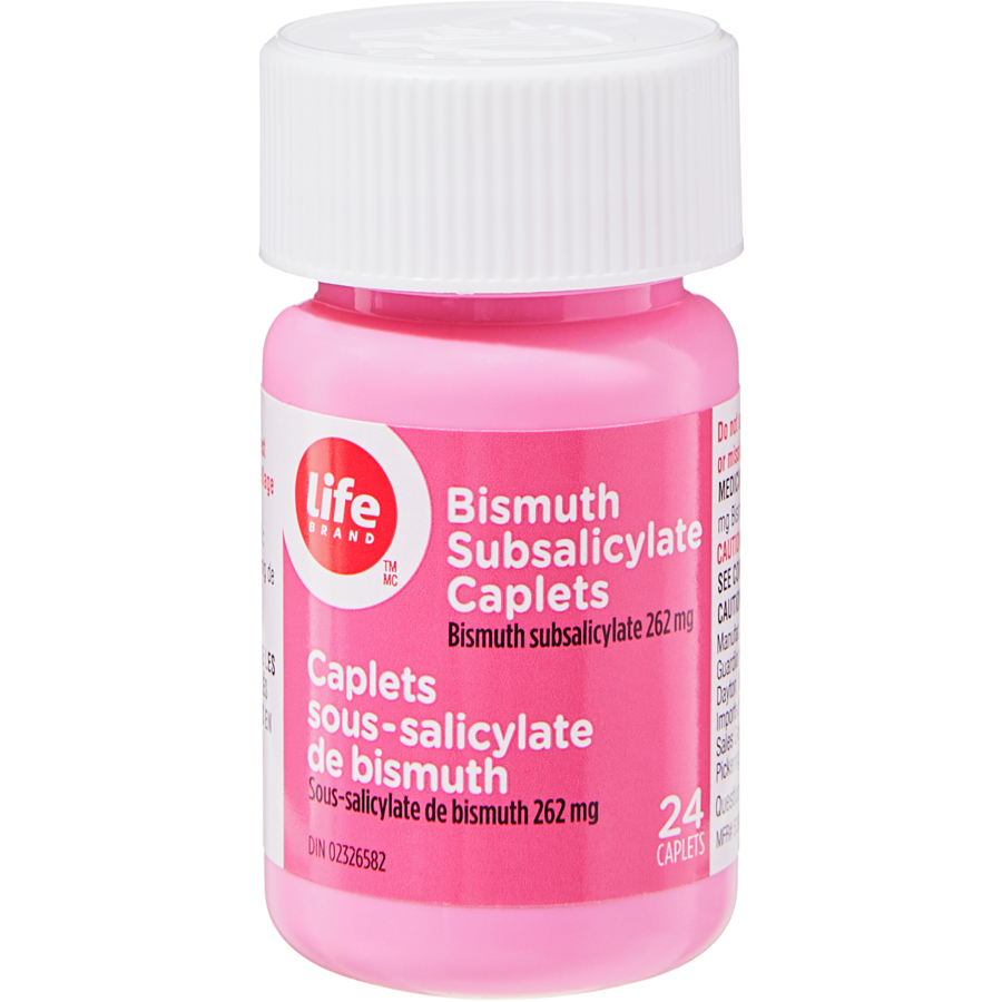 2-Pack Life Brand Bismuth Subsalicylate 262 mg 24 Caplets | eBay