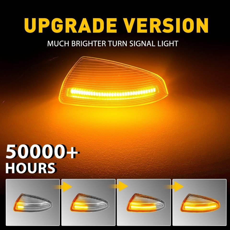 For Benz Mercedes C-Class W204 2002-10 Mirror Turn Signal Amber ...