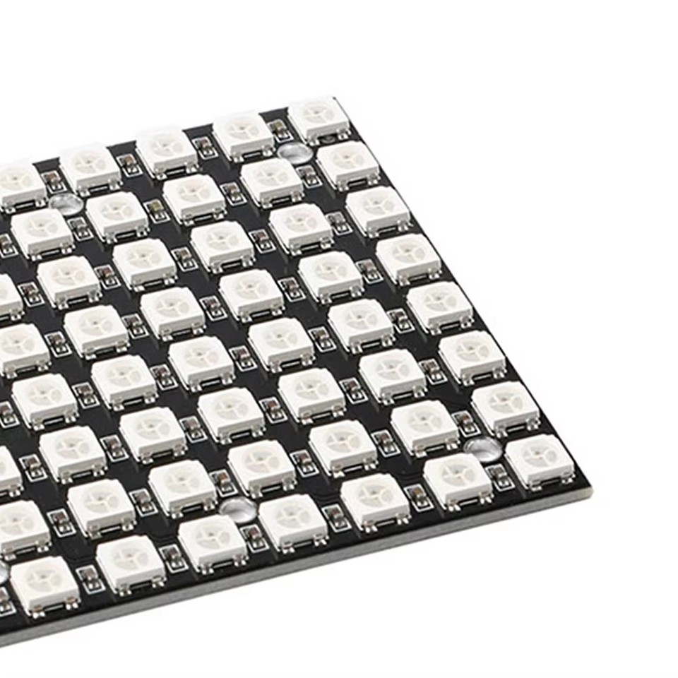 WS2812 LED 5050 RGB 8x8 LED-Matrix WS2812B 8x8 64-Bit Vollfarbe 5050 ...