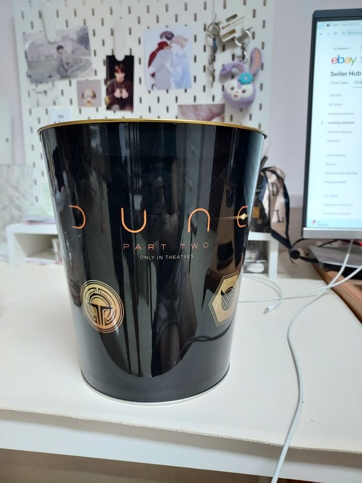 Dune Part Two Sandworm Lid Popcorn Tin Bucket 130oz. Brand New Viral ...