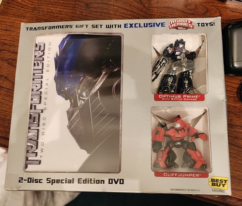Transformers Movie 2007 2-Disc DVD Gift Set with Robot Heroes Figure ...