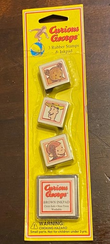 VINTAGE Rubber Stamps Set CURIOUS GEORGE * RARE * Universal Studios | eBay