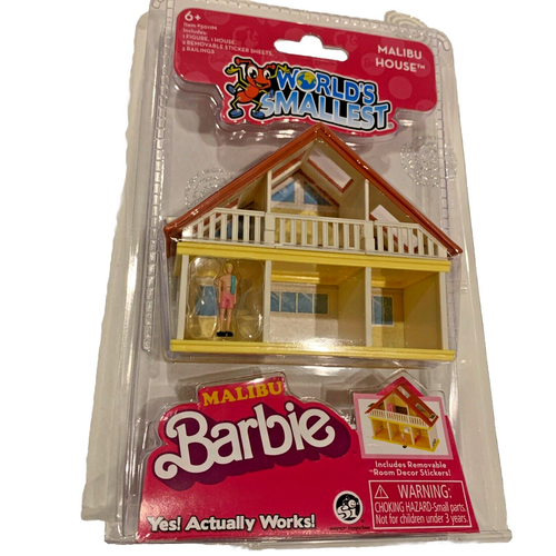 Worlds Smallest Dreamhouse Malibu Barbie Malibu Ken Miniature Mini Doll ...