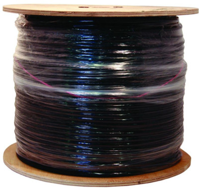 High Quality 500 ft. Black RG6 Quad Shield Coaxial Cable Outdoor Use ...