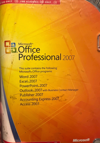 Microsoft Office Professional 2007 Full Version & Product Key | eBay