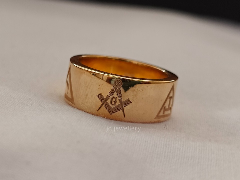 Masonic Ring Free Mason Ring Masonic Symbol Band Ring Brother Ring ...