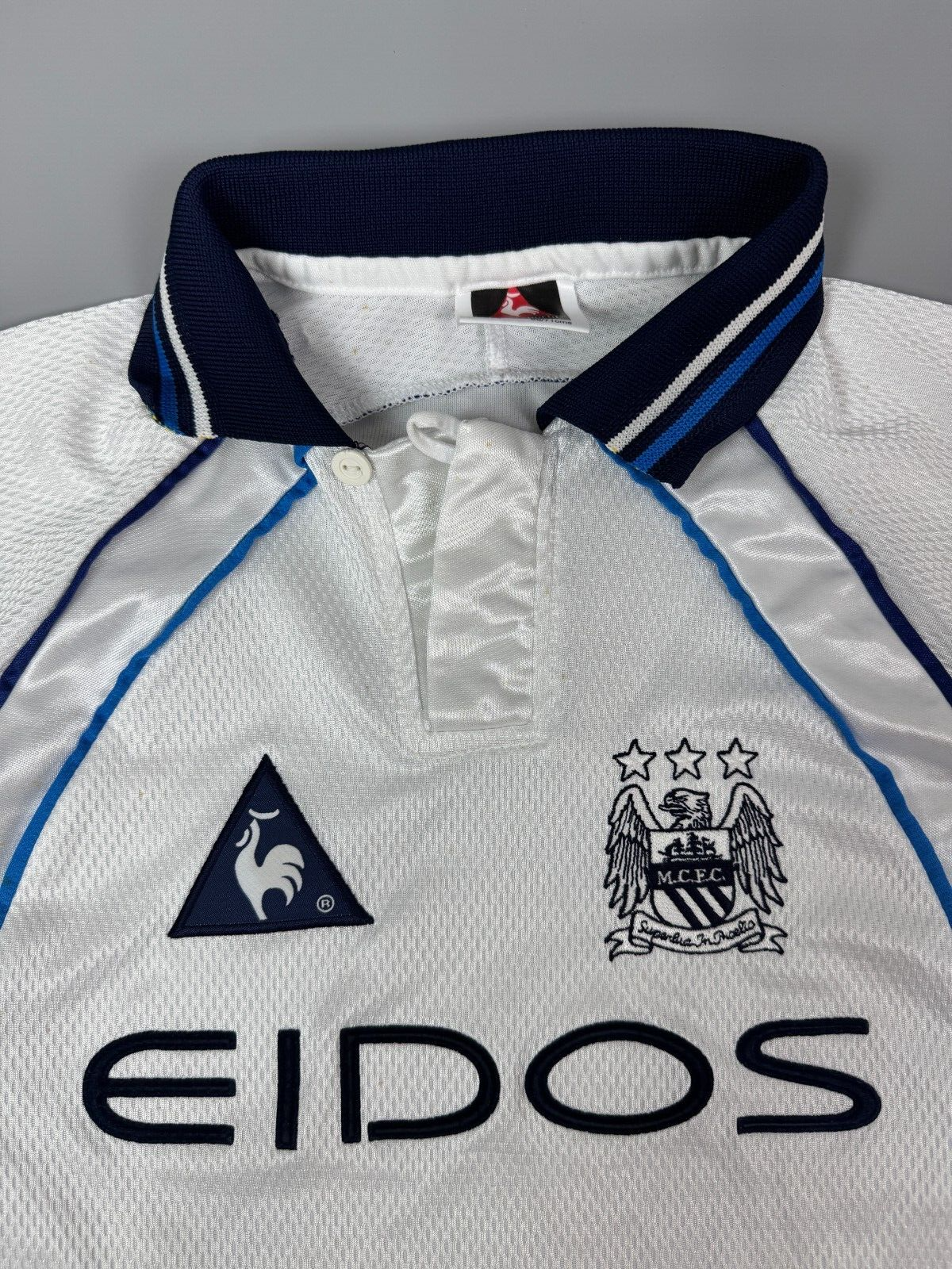 MANCHESTER CITY 1999 2000 AWAY SHIRT FOOTBALL SOCCER JERSEY BOYS SIZE ...
