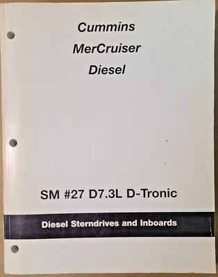 Used Cummins MerCruiser Diesel SM #27 D7 .3L D-Tronic # 90-861784-1 | eBay
