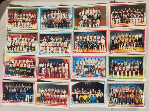 1980-81 Topps NBA Basketball Team Pin Up Poster Set of 16 Bird/Magic | eBay
