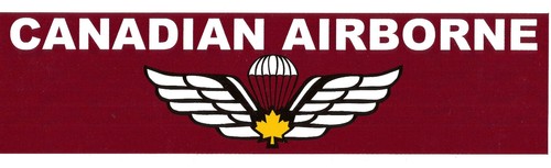 CANADIAN AIRBORNE - BUMPER DECAL | eBay