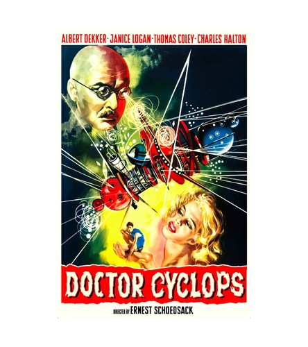1940 Doctor Cyclops Italian Sci Fi Movie Poster, Vintage 4 ft. Tall Giant Poster | eBay