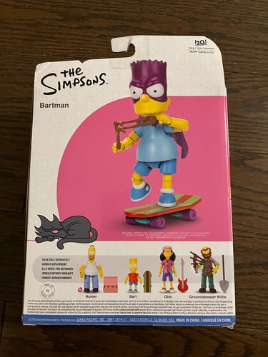 The Simpsons Bartman Collectible Toy, Skateboard & Slingshot NEW | eBay