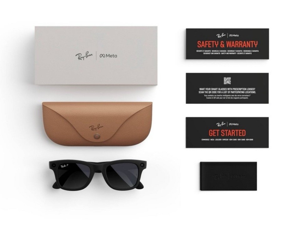 Ray-Ban Meta RW4008 Wayfarer Large Smart Glasses Polarized Gradient ...