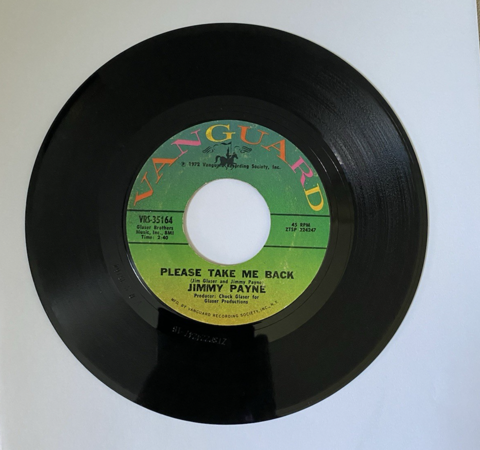 1972- JIMMY PAYNE, " PLEASE TAKE ME BACK / WESTERN UNION WIRE", 7 ...