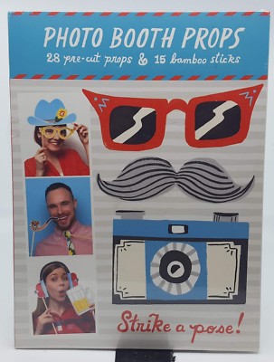 Strike a Pose! Photo Booth Props 25 Props 15 Bamboo Stick Danielle ...