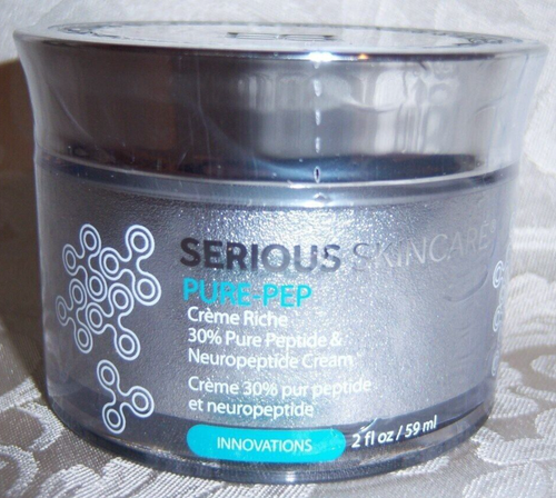 SERIOUS SKINCARE PURE PEP CREME RICHE CREAM Retails $123 bonus skin ...