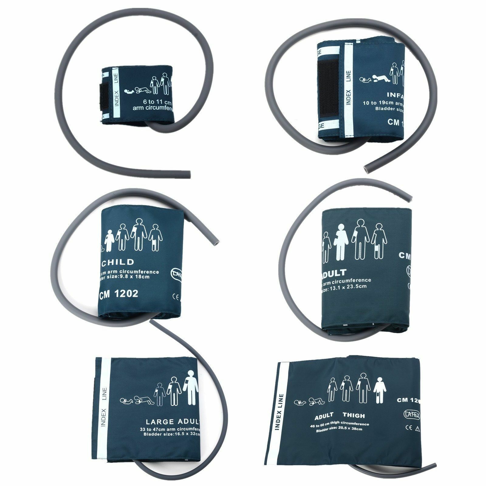 Reusable NIBP Cuff Blood Pressure for Patient Monitor Cuff Single tube ...