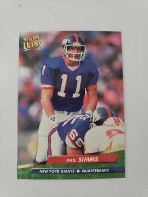 1992 Ultra Football Card #286 Phil Simms | eBay