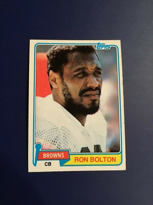 1981 Topps # 221 RON BOLTON Cleveland Browns Great Card ! | eBay