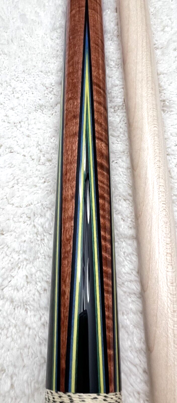 Joss Custom Pool Cue w/ 5 Points (Curly Maple) FREE HARD CASE | eBay
