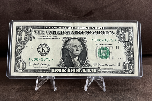 Star Note 2017 $1 One Dollar K00843075* Run Size 3.2 Million Dallas | eBay