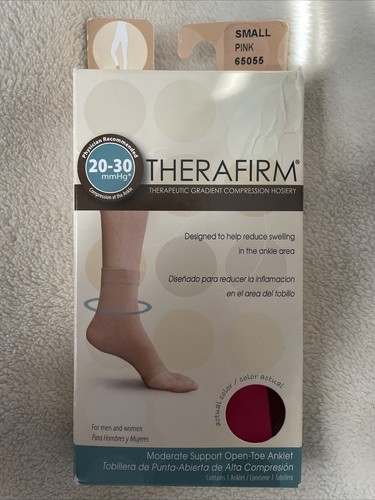 Therafirm Gradient Compression Hosiery Pantyhose PINK 20-30mmHg SMALL ...