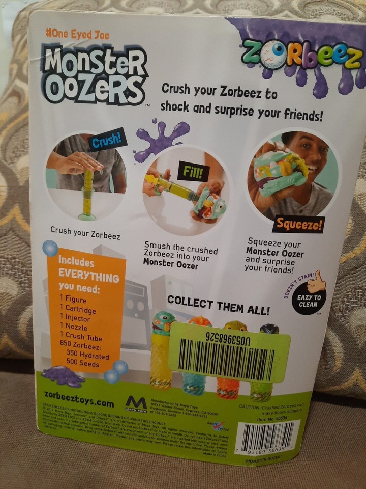 Zorbeez Monster Oozers One Eyed Joe- New / Sealed | eBay