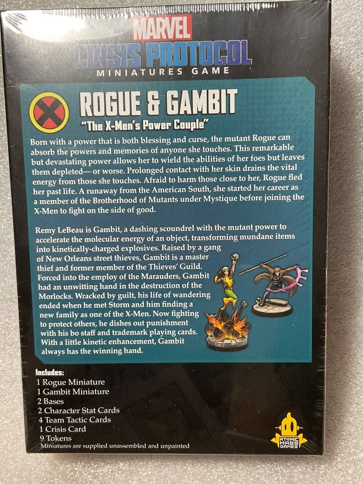 Marvel Crisis Protocol Gambit And Rogue New Never Used OOP Rare | eBay