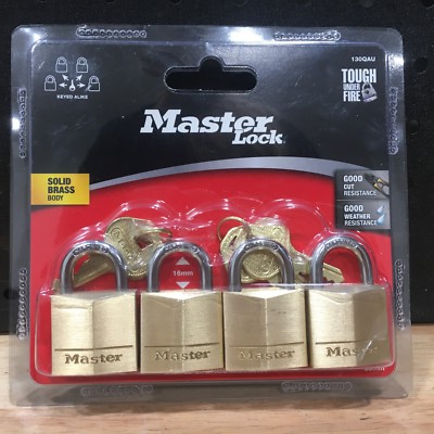 MASTER LOCK SOLID BRASS BODY 30MM 130QAU - NEW | eBay Australia