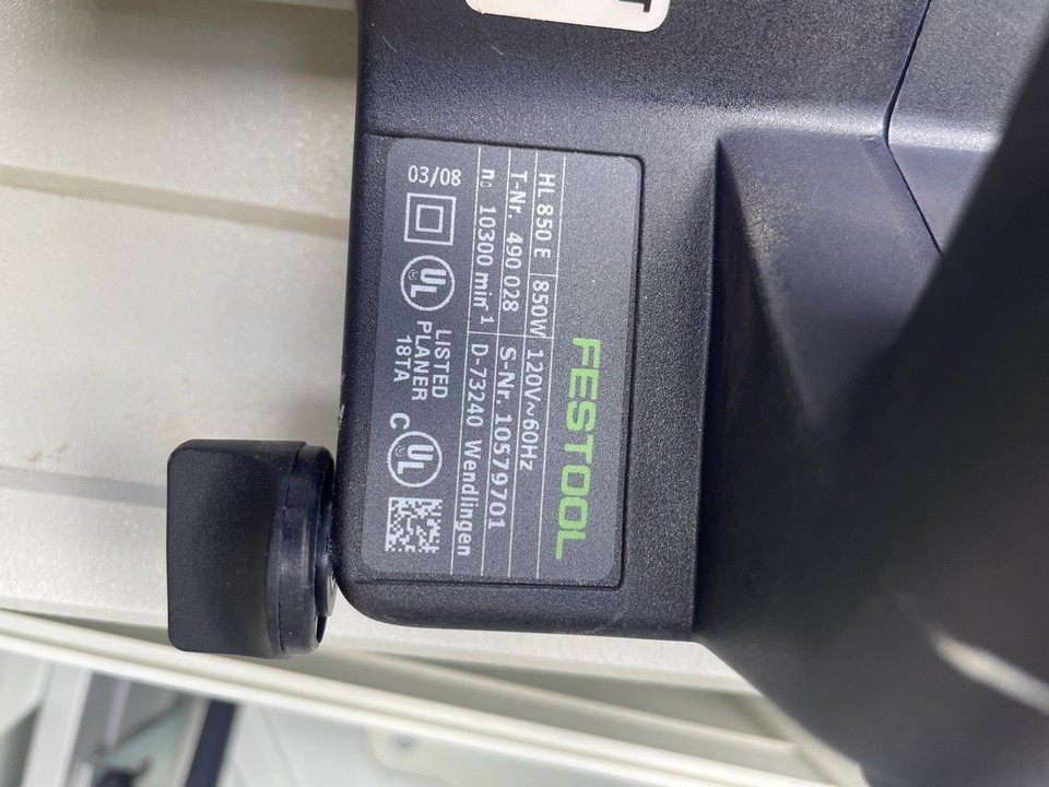 Festool HL 850 E-Plus Planer with Systainer, planer stand SE-HL With ...