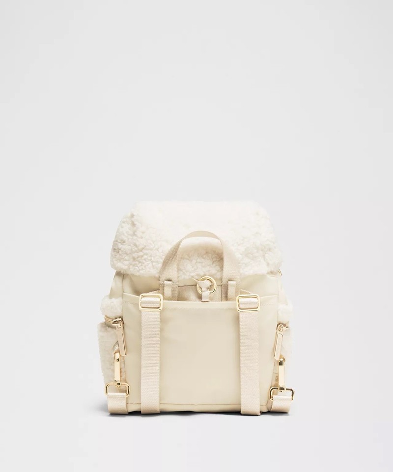 Lululemon Wunderlust Backpack Mini 3LFleece- Natural Ivory/Light Ivory ...