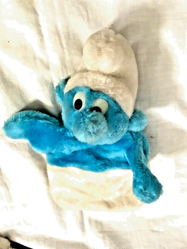 VINTAGE SMURF HAND PUPPET PEYO BP AUST. WALLACE BERRIE 1981 | eBay ...