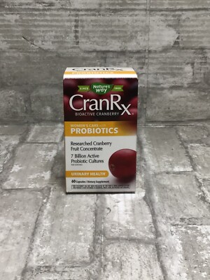 Nature's Way CranRx Women's Care Cranberry with 7B Active Cultures 60 ...