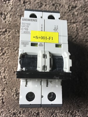 Siemens Circuit Breaker, 5SY62, MCB, C10, 400V, Used, 60 day Warranty ...