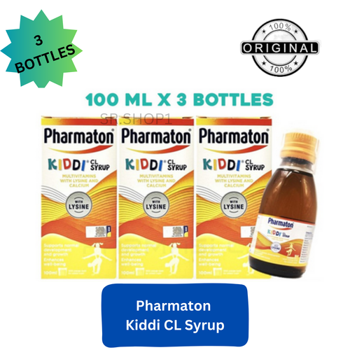 3 x 100 ml PHARMATON KIDDI CL SIROP Multivitamine avec lysine et ...
