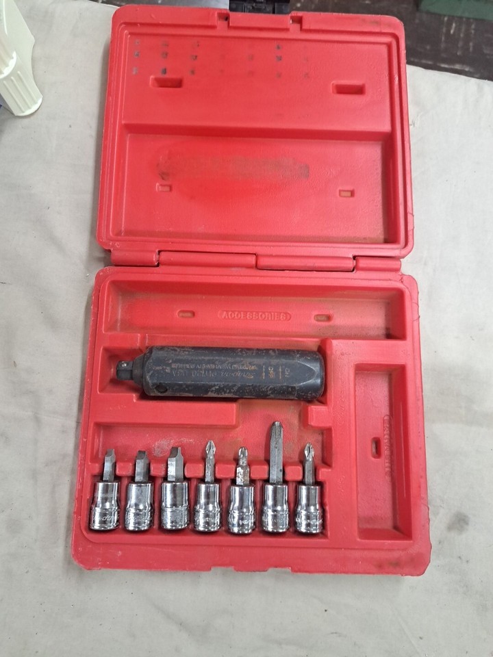Snap On 7pc 3/8" Drive Impact Driver Set in PB108A Case 208EPIT | eBay