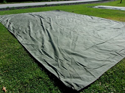 MILITARY SURPLUS TENT BASE X 305 FLOOR -25 x 17 FT -TARP COVER VINY ...