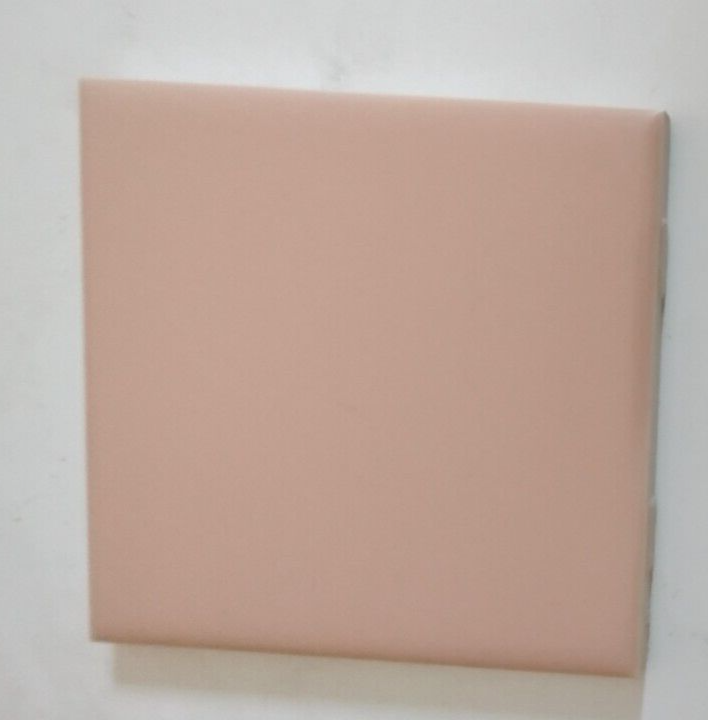 1 Wall Tile Mosaic USA 4-3/8" Square Satin Creamy Peach Pink Ceramic ...