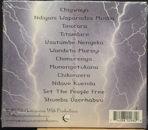 Chimurenga '98 by Thomas Mapfumo (CD, 1998, Anonym Records) for sale ...