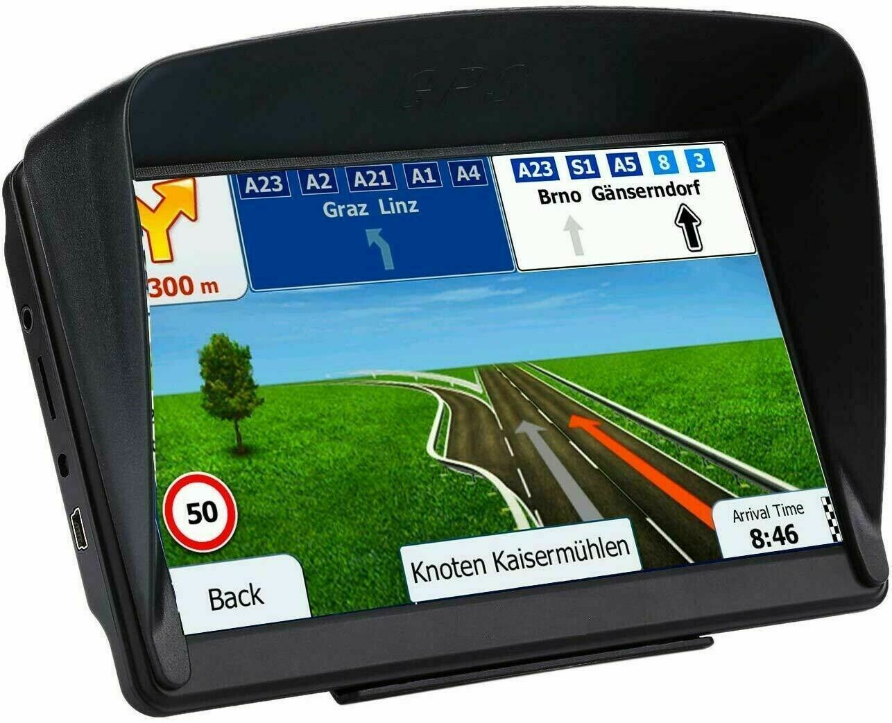 7 Inch Car & Truck GPS Navigation System 256MB+8GB Navigator 77 Canada ...