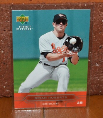 UD FIRST PITCH BASEBALL CARD 2005 PACK TO PENNY SLEEVE ORIOLES BRIAN ...