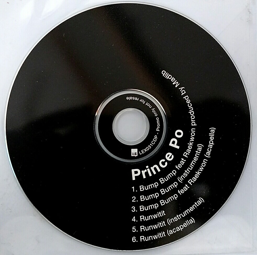 (CD) Prince Po – Bump Bump , Promo, LEX031CDP, Single, Rare. | eBay